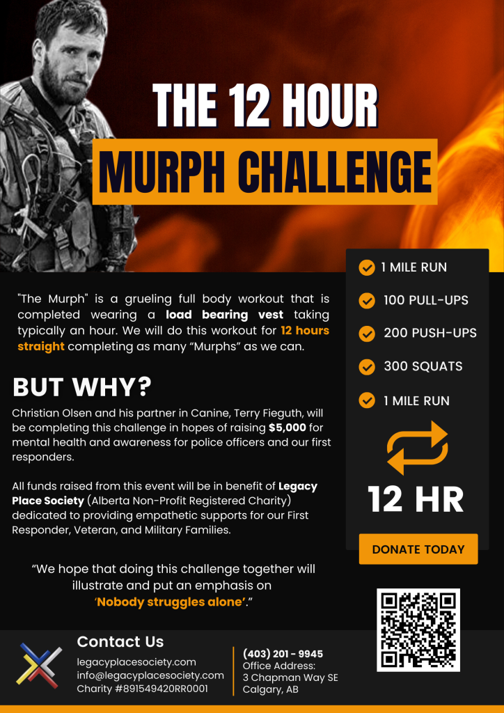 12 Hour Murph - Community Fundraiser Lethbridge - Legacy Place Society